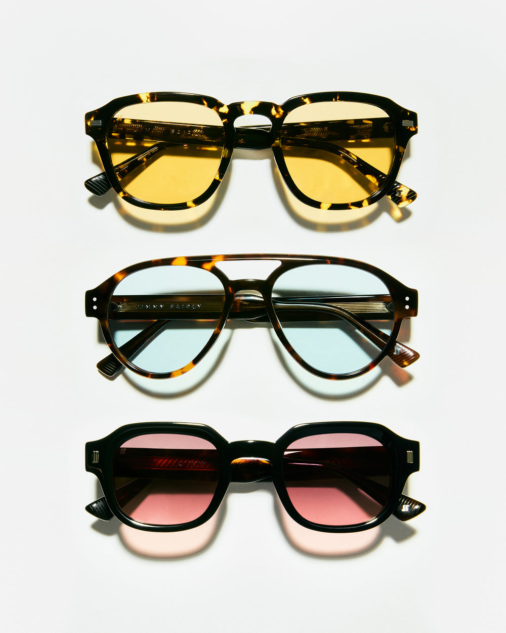 La Bisca JF Colors Papillon Lunettes de Soleil pour femme en Vert ...