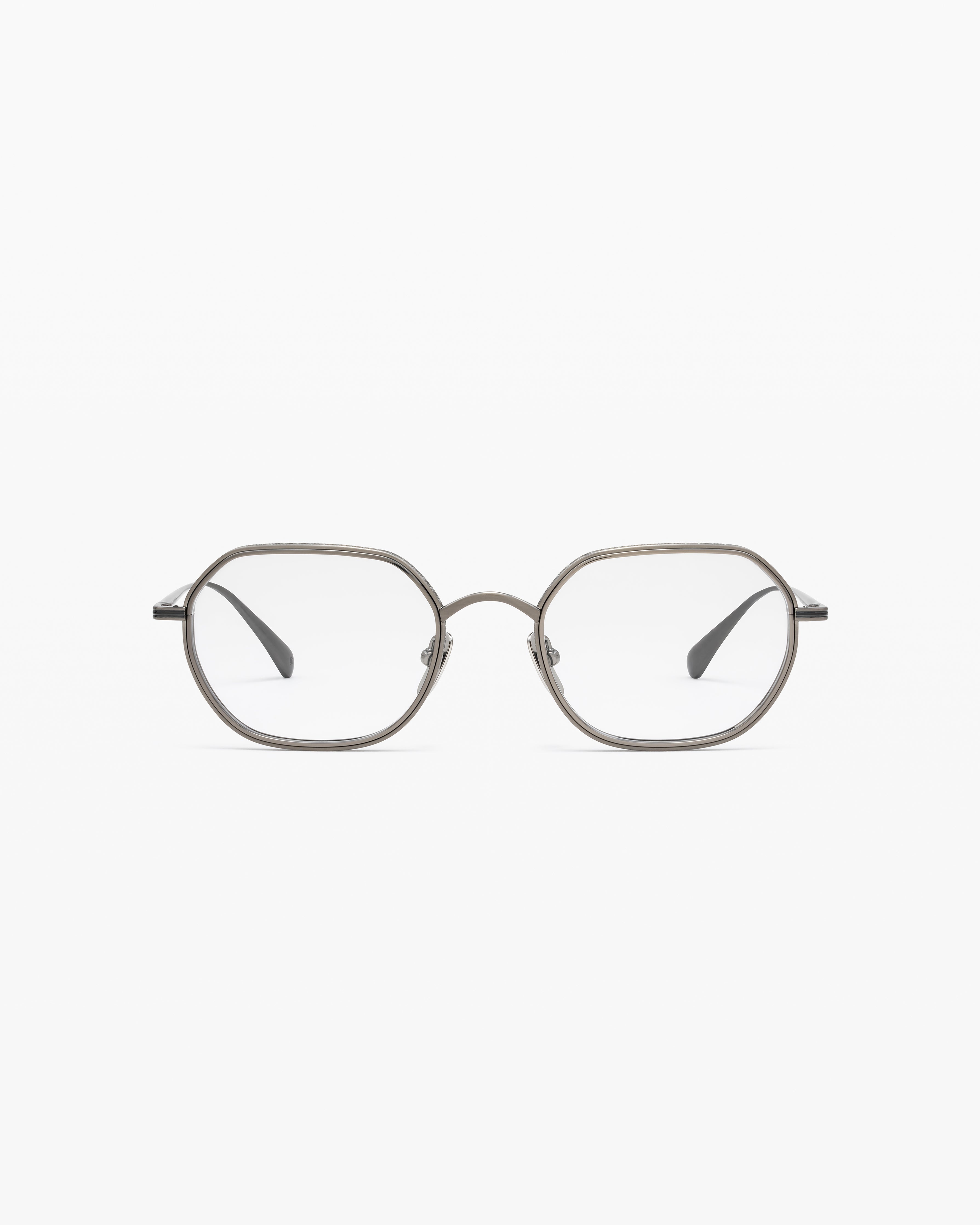 The Kyo Medium Men's Eyeglasses in Silver | Jimmy Fairly UK