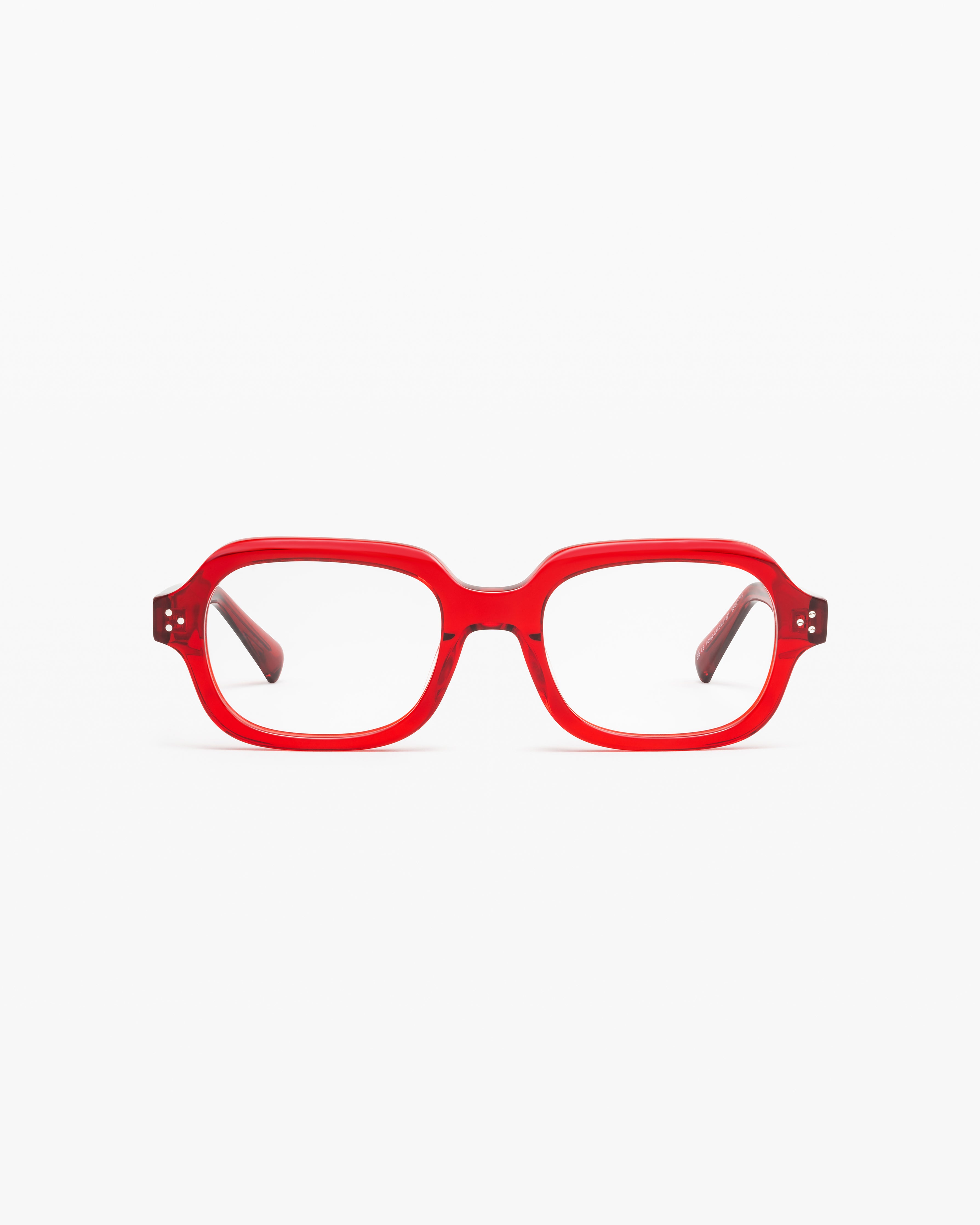 The Cam Rectangular Women's Eyeglasses in Red | Jimmy Fairly US